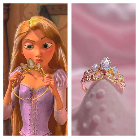 Tangled Ring Lost Princess Ring Cosplay Jewelry Princess Ring Princess Crown Ring 925