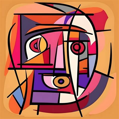Premium Ai Image Photo One Line Drawing Abstract Human Face Modern