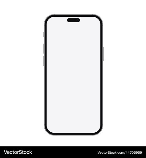 Realistic New Trendy Version Of Phone Mockup Vector Image