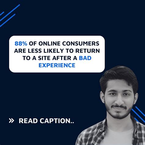 Muhammad Mahad On Linkedin 88 Of Online Consumers Are Less Likely To Return To A Site After A Bad