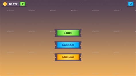 Stone Game Ui Pack Game Assets Graphicriver