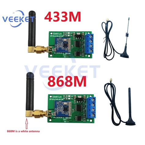 Rs485 트랜시버 무선 리피터 485 마스터 슬레이브 제어 433m 868m Fsk Uhf 모듈 Rtu Plc 측정 기기용