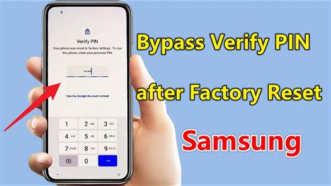 How To Bypass Verify PIN After Factory Reset Samsung