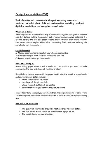 Modelling Teaching Resources