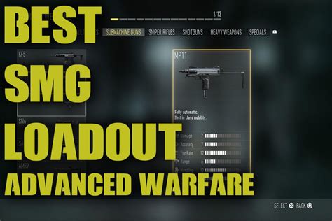 Advanced Warfare Best Smg Loadout Youtube