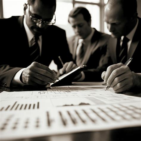 Premium Photo Image Of Investment Bankers Analyzing Stock Performance