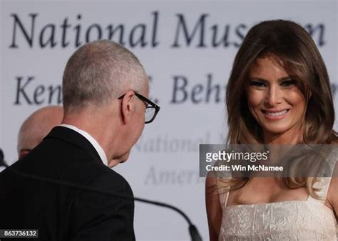 Melania Trump Presents Her Inaugural Gown To Smithsonian Museum Photos