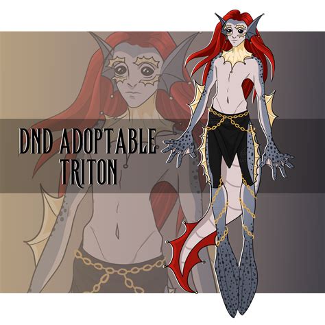 Dnd Adoptable Triton [open] By Sofyautopia On Deviantart