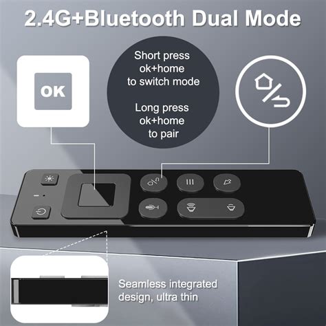 [T8 PRO] Remote/Chuột bay kết nối 2 chế độ 2.4G và Bluetooth, pin sạc ...