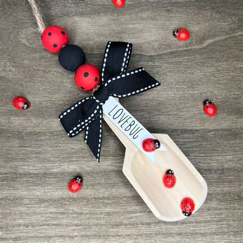 Ladybug Decor Ladybug Scoop For Spring Decor Love Bug Spring Tier