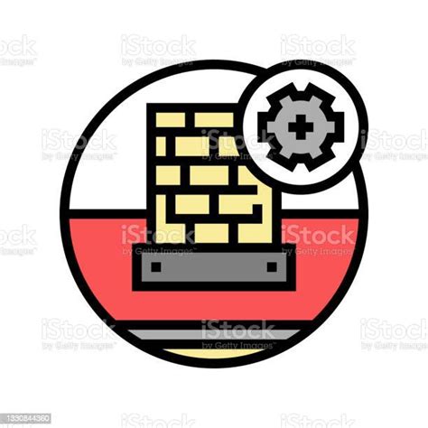 지붕 색상 아이콘 벡터 그림에 리드 깜박임 Fascia Building Feature에 대한 스톡 벡터 아트 및 기타 이미지