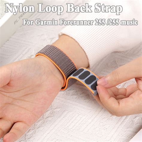 สายรัดระบายอากาศสำหรับผู้เบิกทาง Garmin 255 สมาร์ทวอท์ชสายไนลอนผู้หญิง