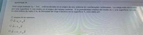 Solved Una carga puntual Q1 1nC esfà localizada on el Chegg
