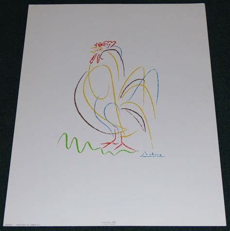 Pablo Picasso Rooster 1943 Poster Print Aaron Ashley Inc New York City
