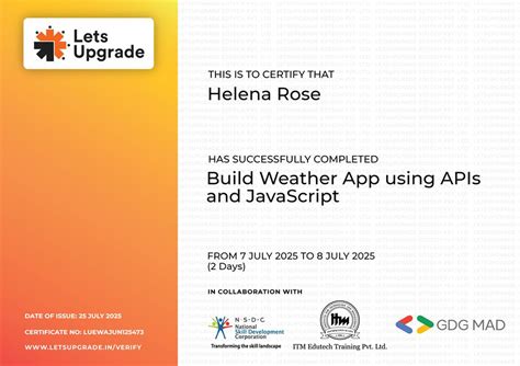 Webdevelopment Javascript Letsupgrade Html Css Weatherapp