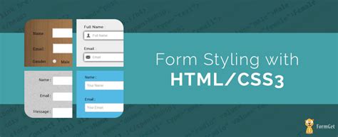 Form Styling With Html Css Formget