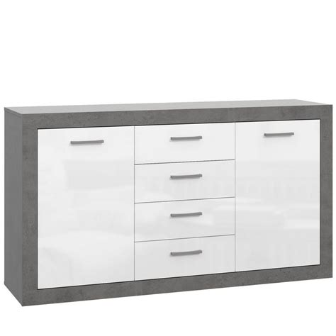 Newroom Kommode Loxley Kommode Betonoptik Modern Sideboard Barkommode