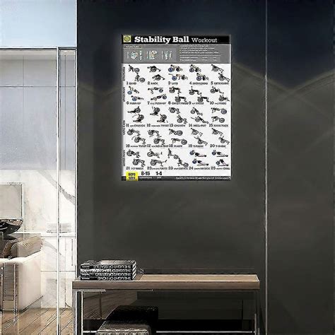 Learning Dumbbell Workout Exercise Poster Laminated Free Weight Body