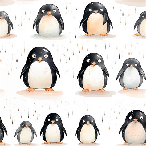 Premium Photo Penguins In Flawless Style Seamless Penguin Texture