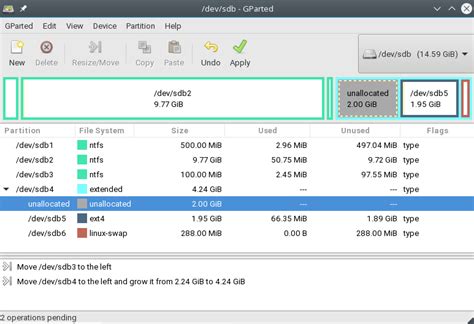 Dual Boot Can T Extend Partiton With Gparted Ask Ubuntu