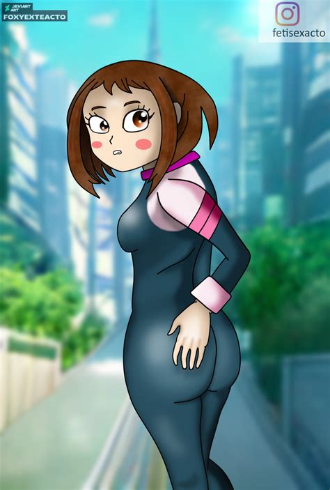 Sexy Ochako Uraraka By Foxyexteacto On Deviantart