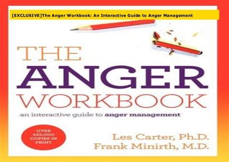 Exclusive The Anger Workbook An Interactive Guide To Anger Manageme