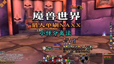 魔世界怀旧服：猎人单刷naxx小怪（单拉分离法）游戏rpg游戏好看视频