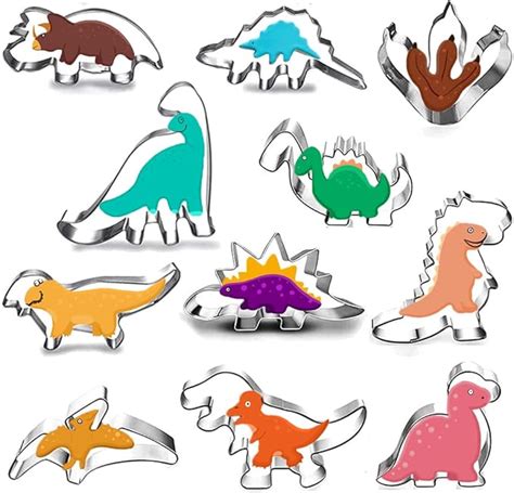 HONGECB Dinosaurier Ausstechformen Set Dino Keksausstecher Plätzchen