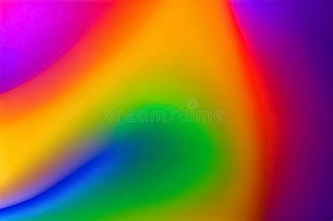 Abstract Blurred Rainbow Gradient Background In Bright Colors