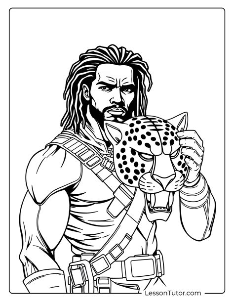 Killmonger Coloring Pages Lesson Tutor
