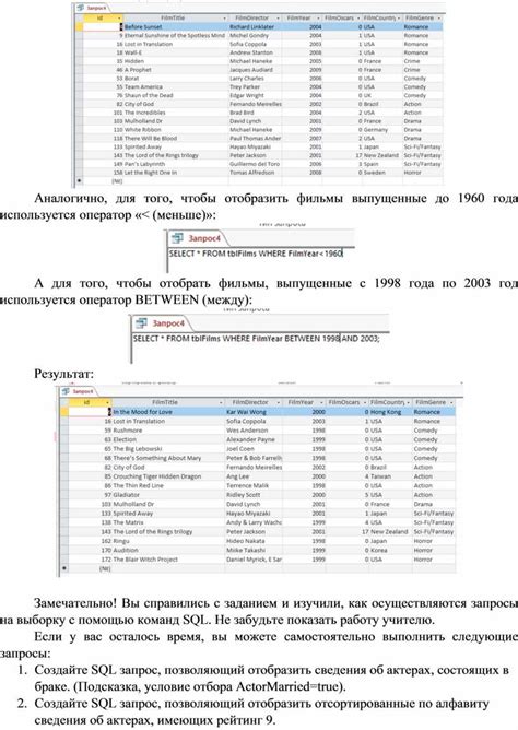 2 Создание Sql запросов в СУБД Access Формат Docx Опубликовано 0905