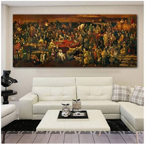Poster Print Discussing Divine Comedy With Dante Wall Art Etsy