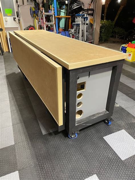 Rolling Workbenchassembly Table Plans Folding Top Router And Downdraft
