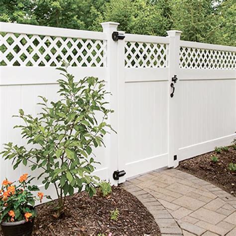 China Customized Vinyl Privacy Fences With Lattice Tops Manufacturers Factory Wholesale