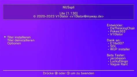[scena Wii U] Rilasciato Nusspli Lite V1 151 R Biteyourconsole