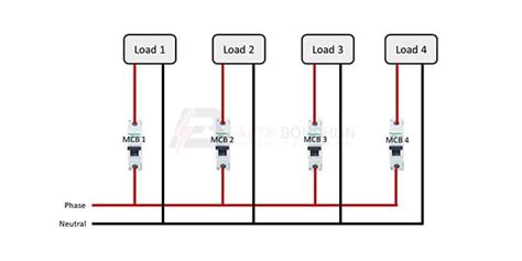 Single Phase MCB Connection Diagram Single Phase MCB Wiring