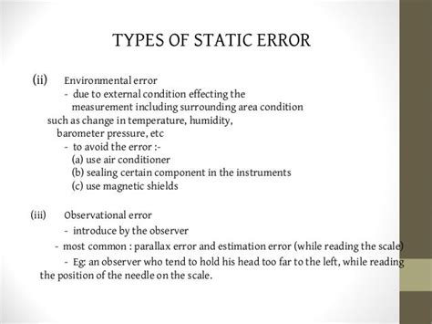 Errors And Error Measurements Ppt