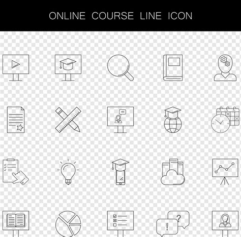 Online Course Icons Png Pngwing