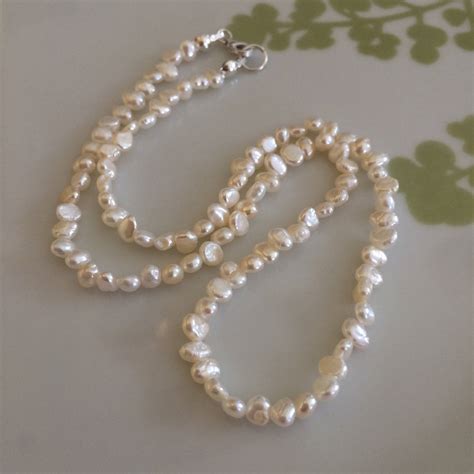 Tiny Freshwater Pearl Choker Necklace Simple Pearl Bridal Etsy Uk