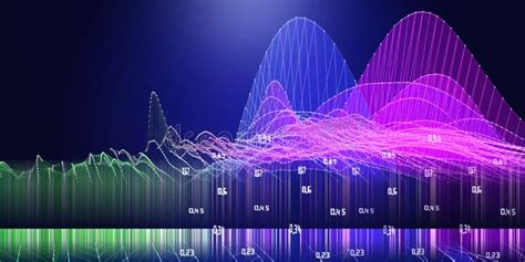 abstract background wireframe noise grid with data on dark blue