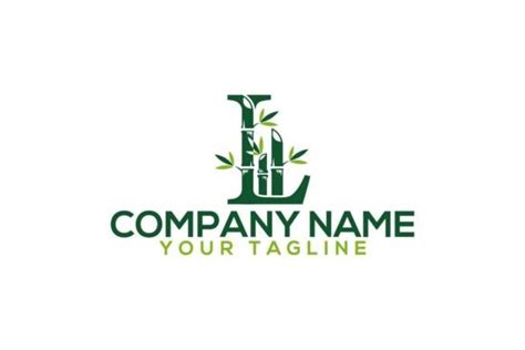 Abstract Letter L Bamboo Tree Logo Graphic By Billah200masum Creative Fabrica