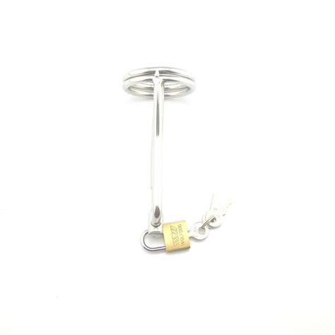 Stainless Steel Sperm Stopper With Cock Ring For Men Urethral Insert