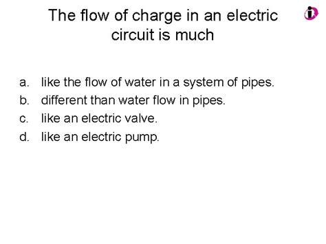 Chapter Electric Current The Flow Of Charge