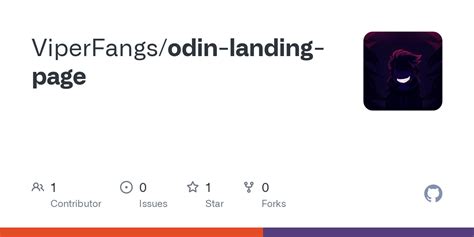 Github Viperfangs Odin Landing Page