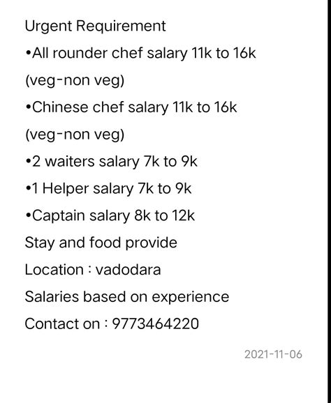 Jadav Enterprise On Linkedin Job Placement For Vadodara Hotel Staff