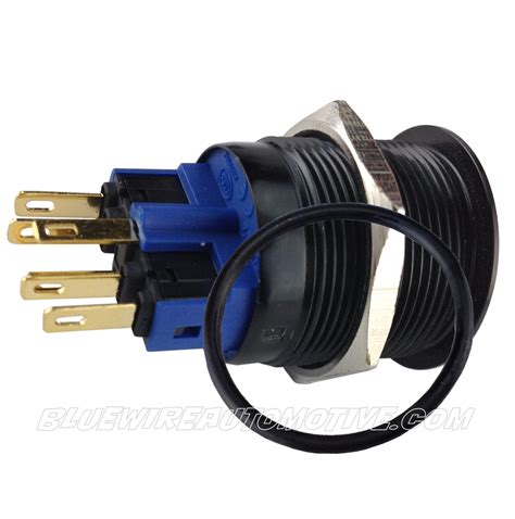 Black Series Billet Button 22mm Fan Bluewire Automotive
