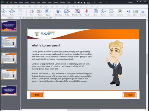 How To Add Custom Page Numbers In Adobe Captivate 2019