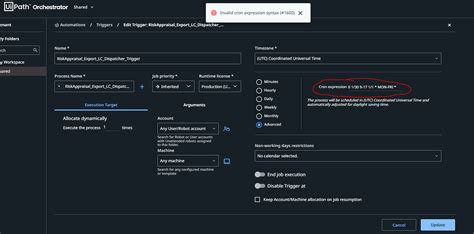 Cron Scheduling Issue Orchestrator 2021102 Orchestrator Uipath