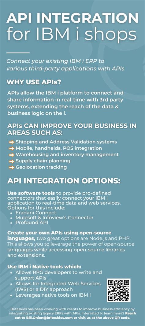 Apis Api Ibmi Erp Rpg Edi Integration Briteskies