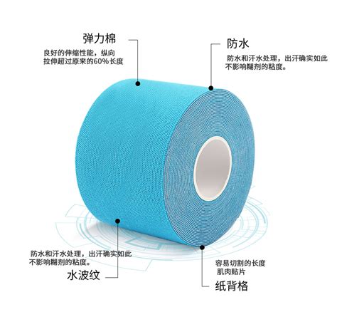 运动肌能贴肌肉护具全棉防水5cm肌肉贴肌内效 Kinesiology Tape 阿里巴巴
